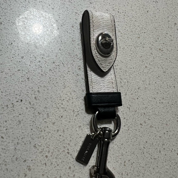 Coach | Accessories | Coach White And Blue Keychain | Poshmark